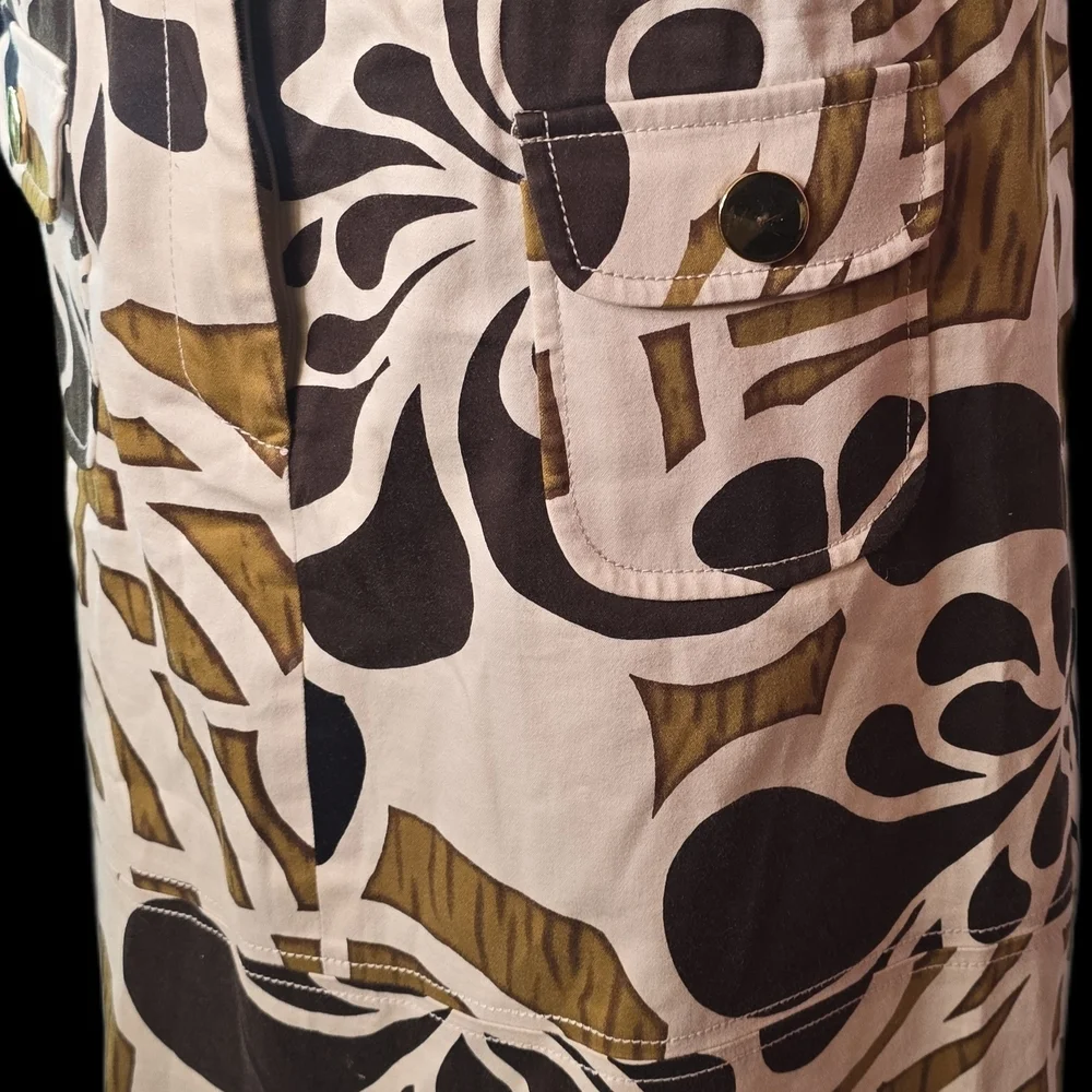 Etcetera | Skirts | Etcetera Black And Brown Abstract Aline Skirt ...